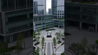 Mirror Polished 304 Stainless Steel Double Helix Public Art Sculpture