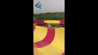 Commercial Outdoor Boomerango Water Park Slide Sliding with 2 person Tube