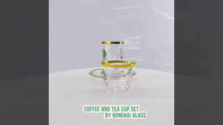 Elegant Glass Tea and Coffee Cup Set 12 Piece Collection