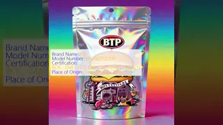Custom Holographic Mylar Bags Small Batch Printing