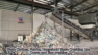 Used clothing and fabric shredder