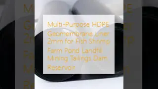 2mm HDPE Geomembrane Liner for Industrial and Farm Projects