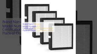 Custom HEPA Filter for Smoke Dust and Pollen Removal
