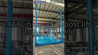 AA4C high rise 4 post car lift auto hoist auto elevator  to Swizterland