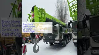 Refurbished ZOOMLION 100 Ton Crane ZTC1000 Heavy Lifting