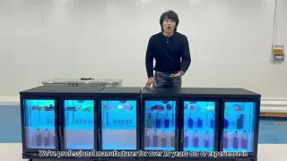 Commercial Glass Door Cooler High Performance Display Unit