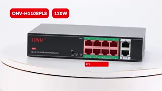 ONV-H1108PLS 10-port PoE switch powers your devices