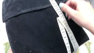 custom black suede envelope pouch