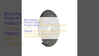 Precision Stainless Steel End Caps for Automotive Parts