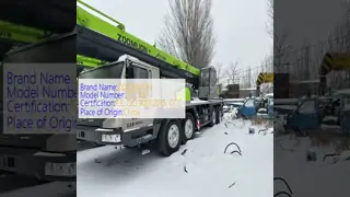 Used ZOOMLION 70 Ton Truck Crane ZTC700 Inspection Ready