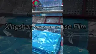 Production and packaging of high light transmittance PO greenhouse film plastic film