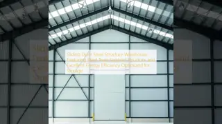 Heavy Duty Steel Warehouse with Sliding Doors