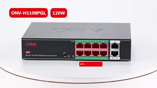ONV-H1108PGL ONV 8-port PoE switch long-range network solution