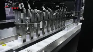 Aerosol  Aluminum Bottle and Aluminum Sprayer Cap Crimp  Automatic Assembly and Filling machine