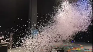 Powerful Double Outlets Super Confetti Snowstorm Paper Bizzard Sprayer Co2 Paper Blaster for Event