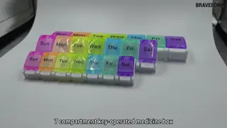 7-day push-button pill box