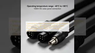 Reliable MC4 Compatible PV Cable Connectors 1000V DC