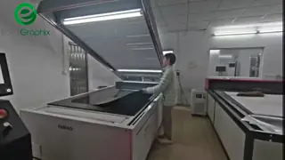 How to load the flexo polymer plate on CTP?