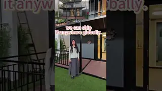 Double-story expandable container house