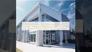 Hurricane Proof Steel Warehouse 300kmh Wind Rated