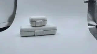 New Portable Square Inside Silicone Ring Double Sealed Pill Box