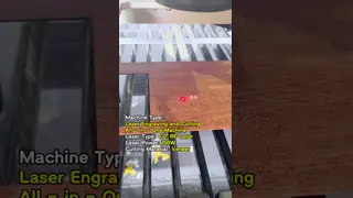 CO₂ Laser Marking and Cutting All - in - One Machine-Tree - grain veneer