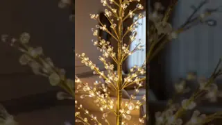Golden Crystal LED Tree Lamp Luxury Home Decor