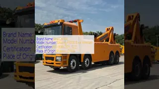 Used SHACMAN 375HP 8x4 Integrated Wrecker Recovery Truck