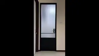 Aluminum bathroom door