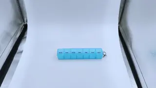 7-Day Mini Pill Organizer BPA-Free Medical PP Keychain Case