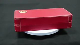Red Luxury Perfume Storage Box, Stylish Gift & Display Case for Fragrance Collections