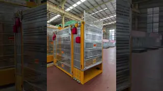 Classic 3 door integrated construction hoist