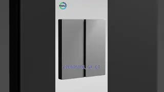 Schneider C2E616101_GY_C1 JINGYUE KNX 2-Gang Light Silver Grey Panel, KNX Bus Wall Mount Smart Contr
