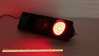 Colored Lens 100mm Red Yellow Green LED Traffic Light