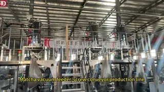 Matcha vacuum feeder/screw conveyor production line.
