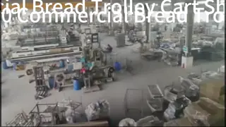 Stainless Steel Mesh Pan Drying Baking trolley