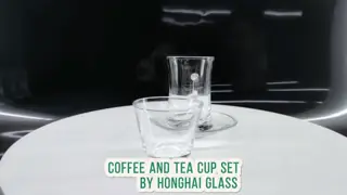 Elegant Turkish Tea Set 12pc Lead Free Crystal Glass Cups