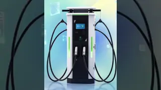 Dual Gun DC Charging Station With Swing Arm For Commercial Parking Lot