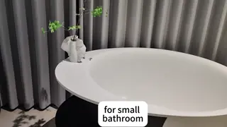Comfortable Touch Surface Small bathroom Mini Solid Surface Bathtub