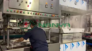Semi-automatic pulp molding machine for plate/ Manual tableware products making