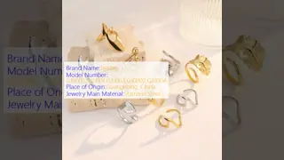 18K Gold Plated Adjustable Irregular Ring Elegant Style