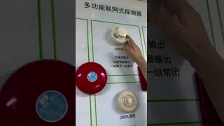 4 Wire Photoelectric Smoke Detector AC110V Relay Output 80dB ABS Housing for Home Fire Alarm System