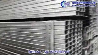 Zinc-caoted steel rectangular pipes& tubes