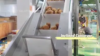 Automatic potato mesh bag packing machine