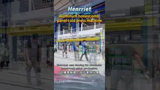 Henrriet produces aluminum honeycomb panel cold press machine