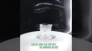 Elegant Glass Tea Cups for Espresso and Coffee