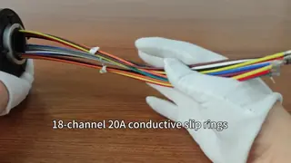 18-channel 20A conductive slip ring