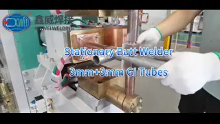 test welding of T shape stationary welding machine
