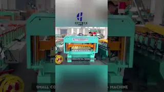 Small Corrugated Roof Sheet Roll Forming Machine