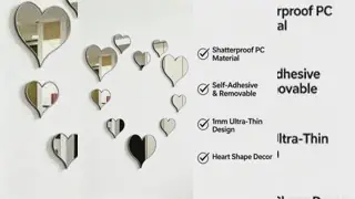 Self Adhesive PC mirror wall stickers